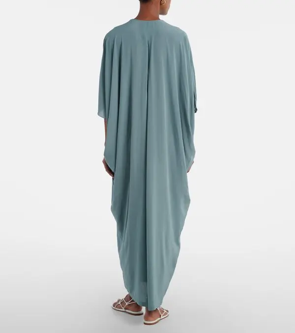 ADRIANA DEGREAS Ring Detail Draped Kaftan