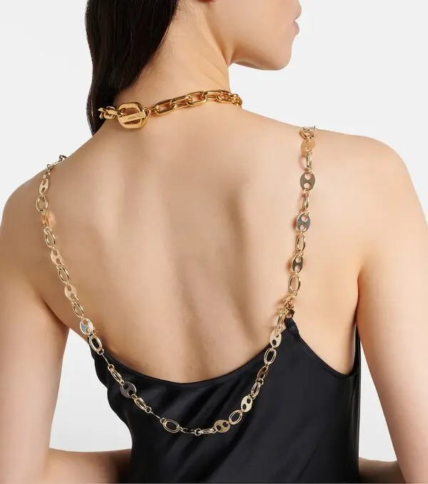 Rabanne Chain-detail Gown - Black