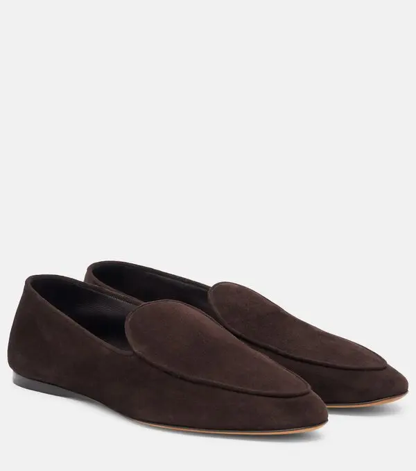 THE ROW Suede Loafers - Brown