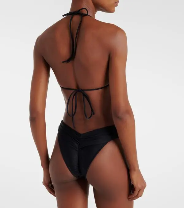 BANANHOT Jasmin Gathered Bikini Bottoms - Black
