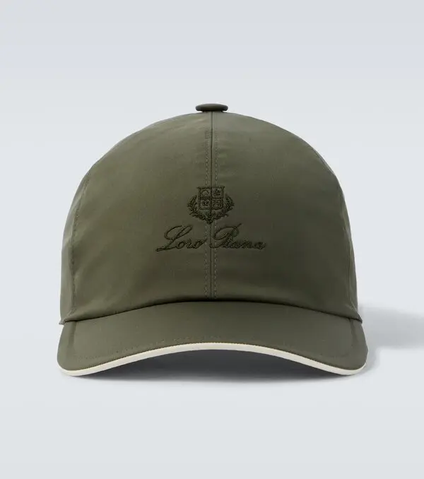 Loro Piana Embroidered Baseball Cap - Green