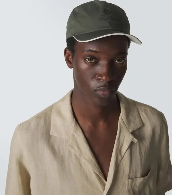 Loro Piana Embroidered Baseball Cap - Green