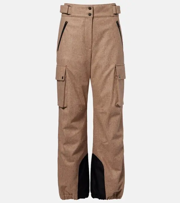 Brunello Cucinelli Virgin Wool Flannel Cargo Pants