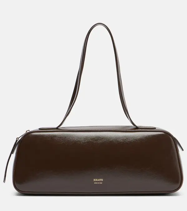 Khaite Simona Leather Shoulder Bag - Brown