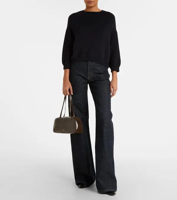 Khaite Simona Leather Shoulder Bag - Brown