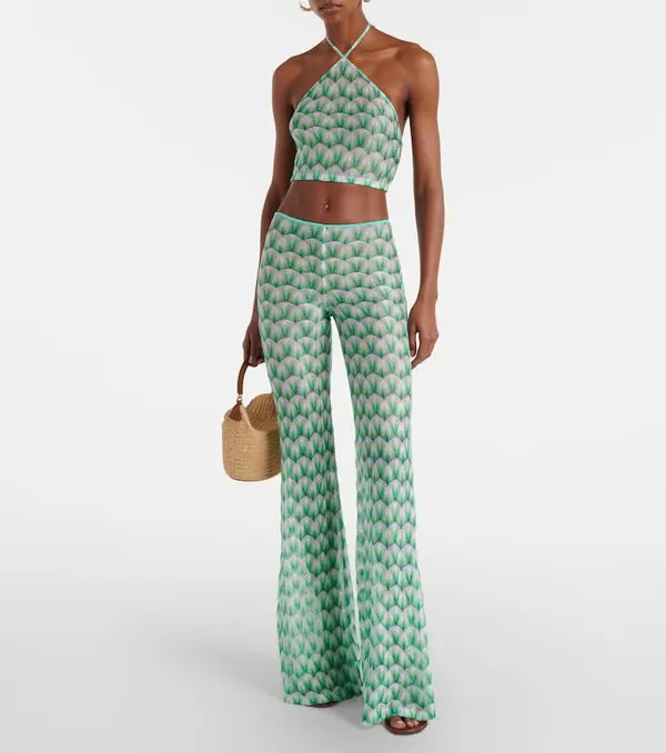 Missoni Halterneck Crop Top - Multicoloured