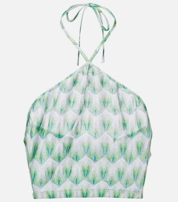 Missoni Halterneck Crop Top - Multicoloured