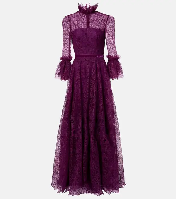 Costarellos Lace Gown