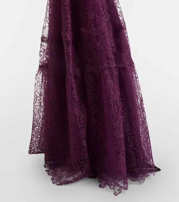 Costarellos Lace Gown