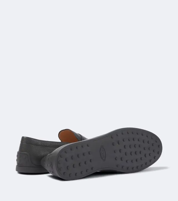 TOD'S Leather Loafers - Black