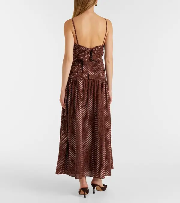 Posse Edie Polka-dot Maxi Dress