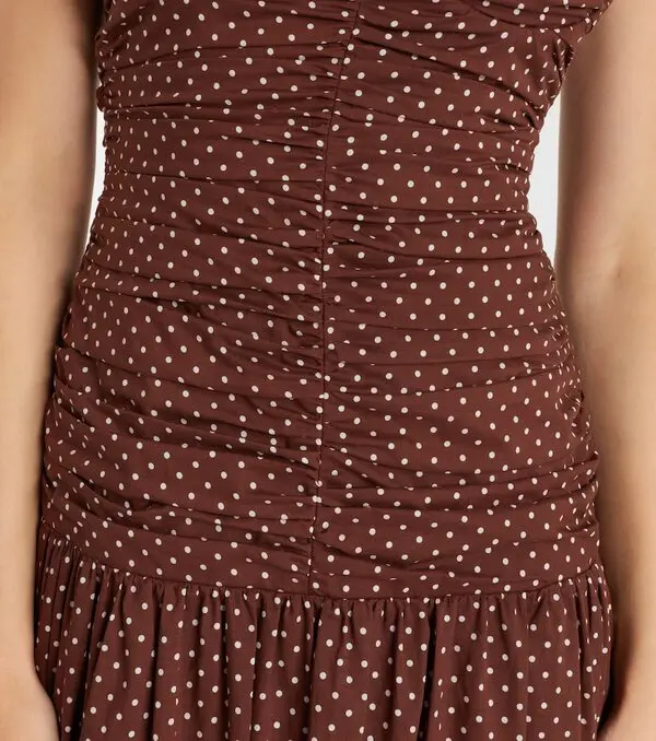 tory burch brown dress Tory Burch brown floral print dress size 4