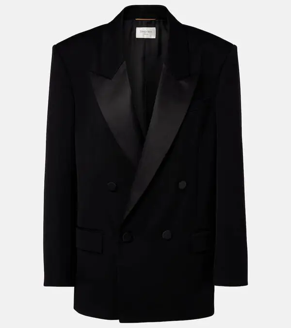 Saint Laurent Double-breasted Wool Blazer