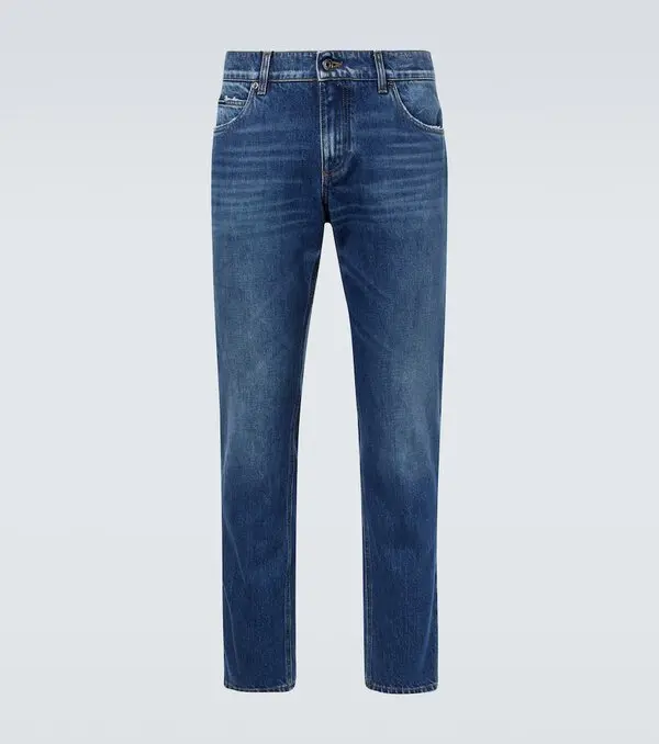 Dolce & Gabbana Faded Straight Jeans