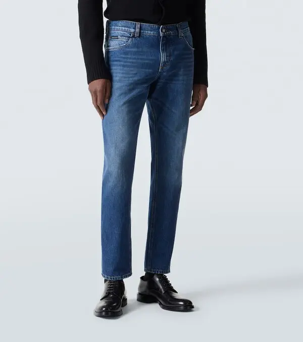 Dolce & Gabbana Faded Straight Jeans