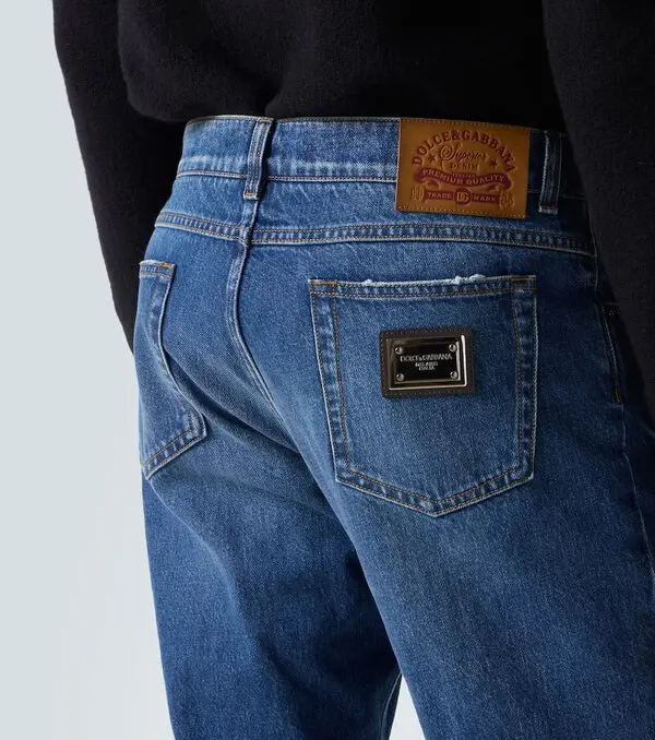 Dolce & Gabbana Faded Straight Jeans