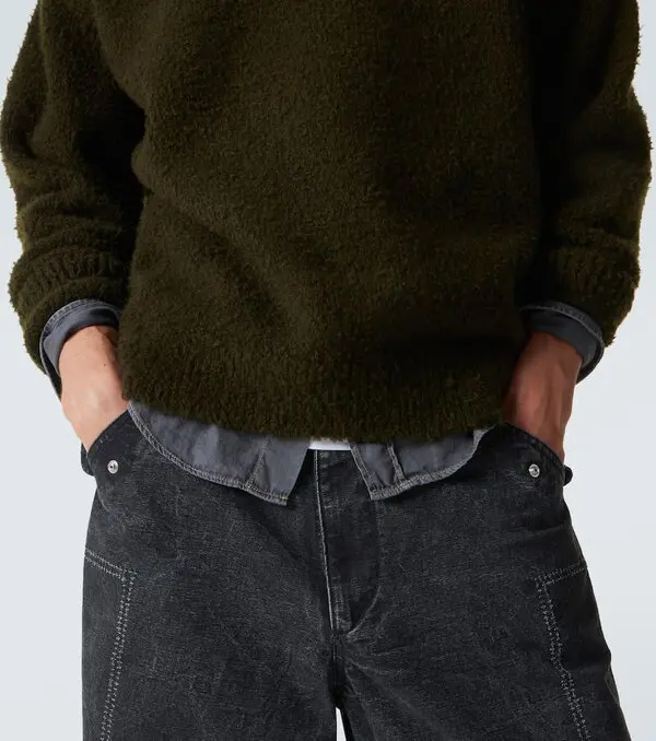A.PRESSE Cashmere-blend Crewneck Sweater