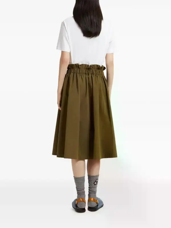 Marni Midi Skirt With Contrast Stitching