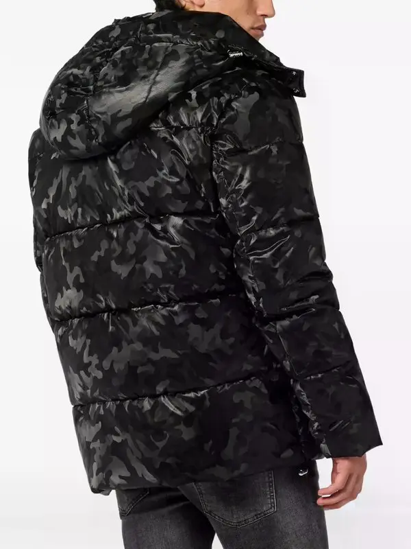 Philipp Plein Camouflage Puffer Jacket