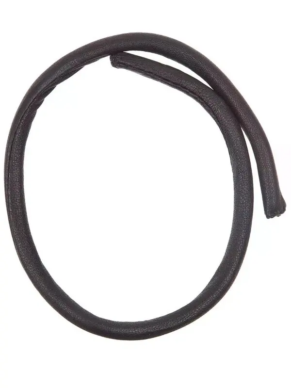 GOTI Leather Rope Necklace - Black