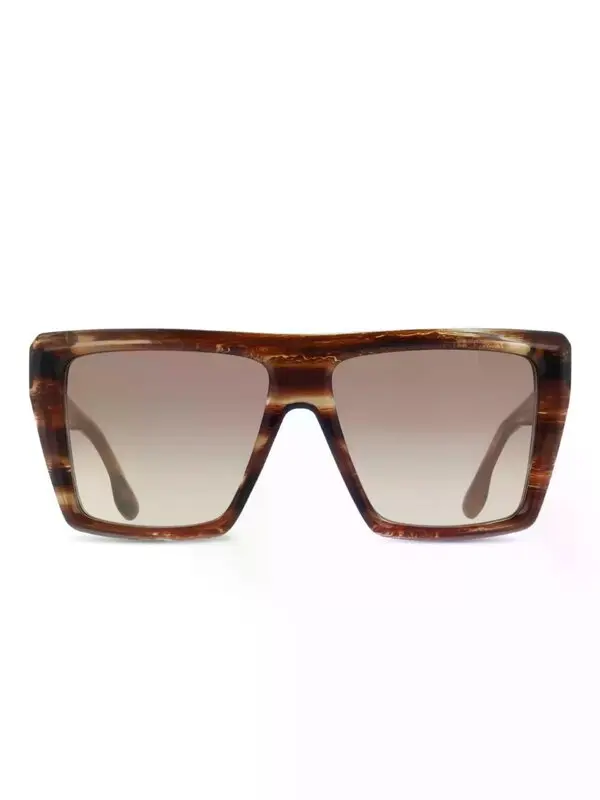 Victoria Beckham Square-frame Sunglasses - Brown