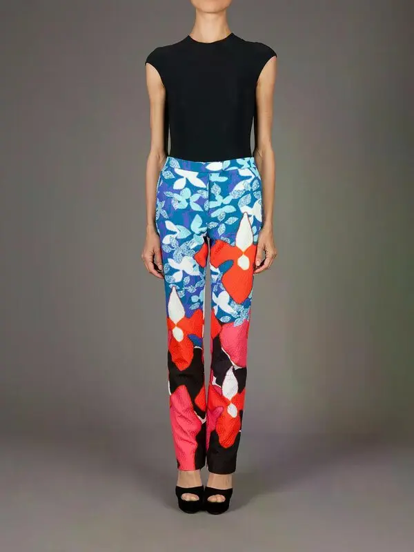 PETER PILOTTO Printed Straight Leg Trousers