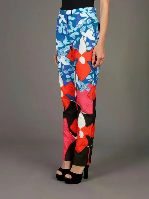 PETER PILOTTO Printed Straight Leg Trousers