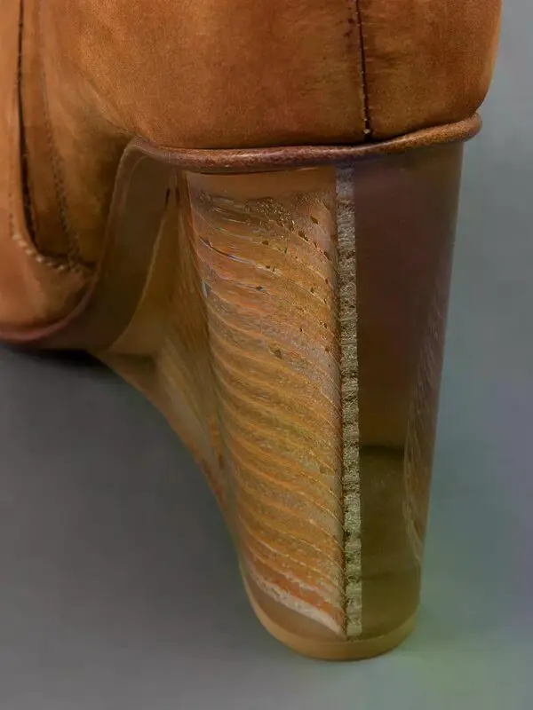 MAISON MARGIELA Suede Wedge Ankle Boots