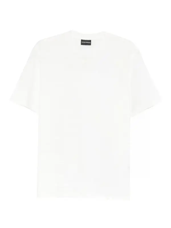 Emporio Armani Logo-pattern T-shirt - White