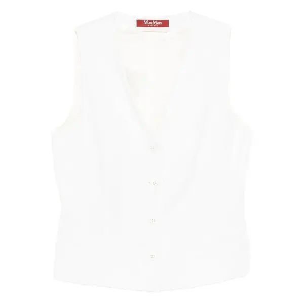 Max Mara Buttoned Vest - Beige