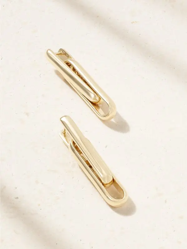 LUCY DELIUS Stirrup 14-karat Earrings - Gold