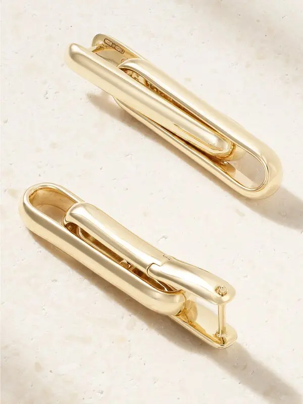 LUCY DELIUS Stirrup 14-karat Earrings