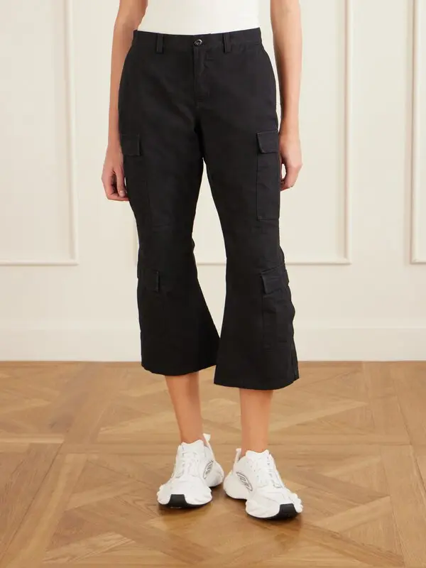 Balenciaga Cropped Flared Cargo Pants