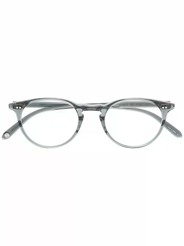 Garrett Leight Winward Round Frame Glasses - Grey