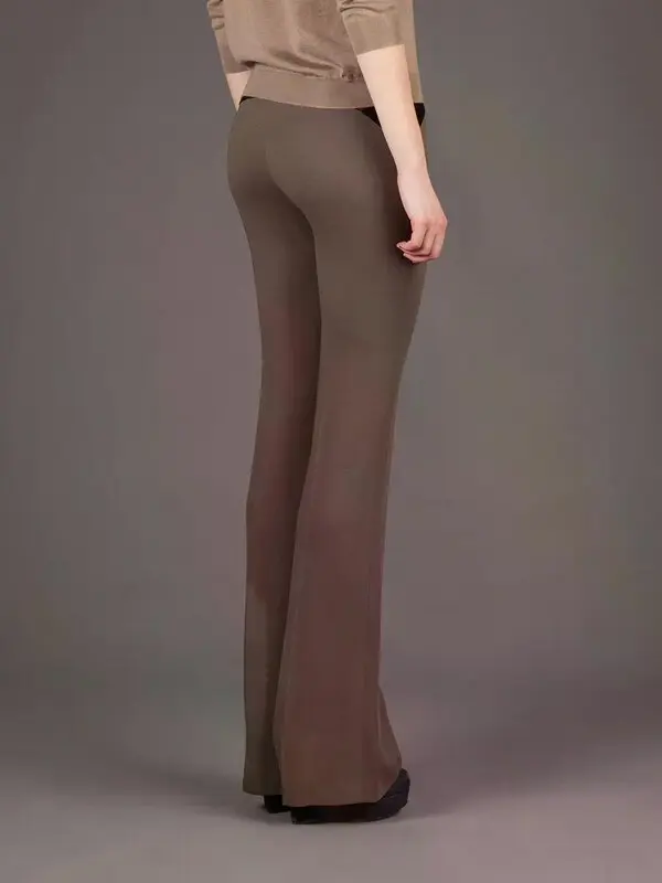 Giles Flared Trousers - Brown