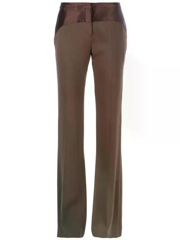 Giles Flared Trousers - Brown
