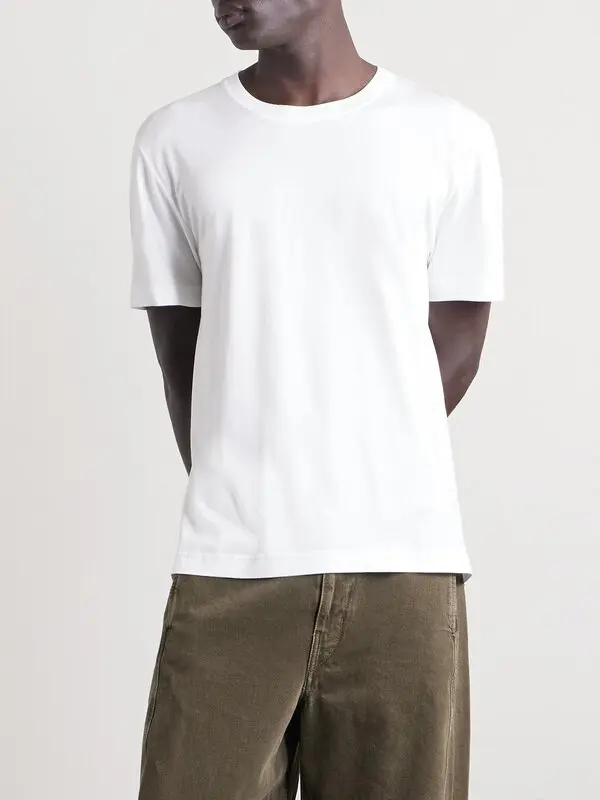 CDLP Lyocell And Pima Cotton-blend Jersey T-shirt - White