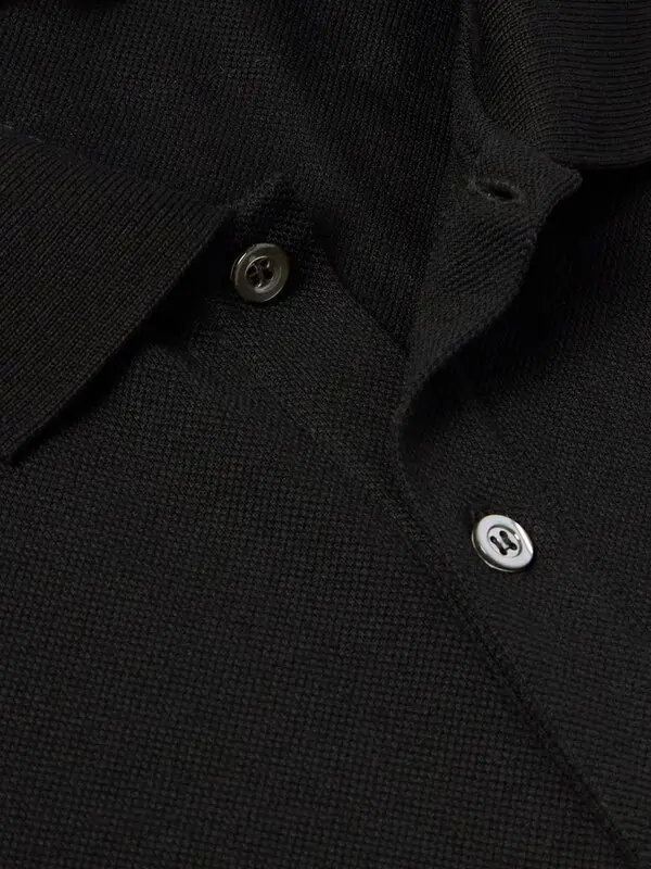 Alexander McQueen Harness-detailed Cotton-piqué Polo Shirt - Black