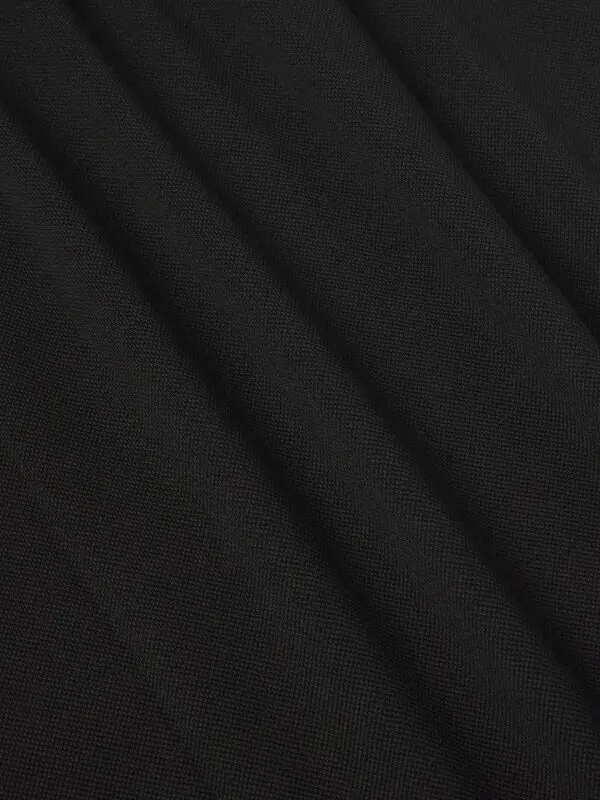 Alexander McQueen Harness-detailed Cotton-piqué Polo Shirt - Black