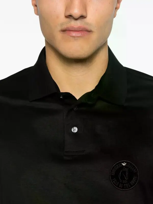 Emporio Armani Logo-patch Polo Shirt