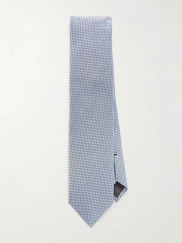 TOM FORD 8cm Silk-jacquard Neck Tie - Blue