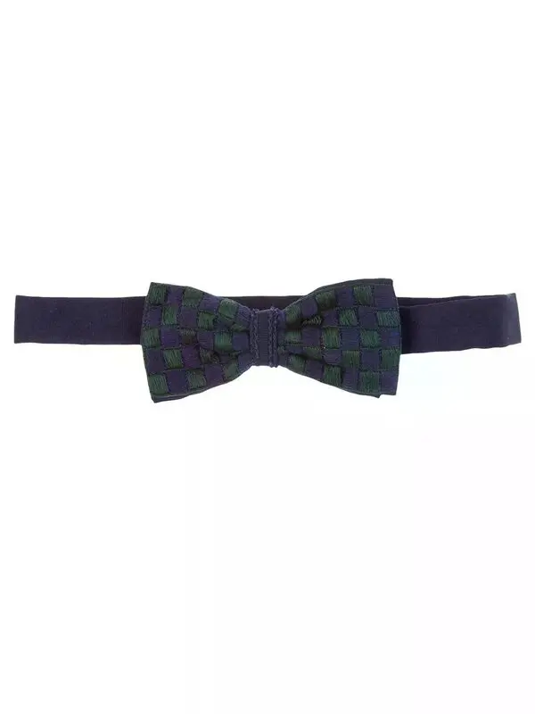 JUPE Checked Silk Bow Tie