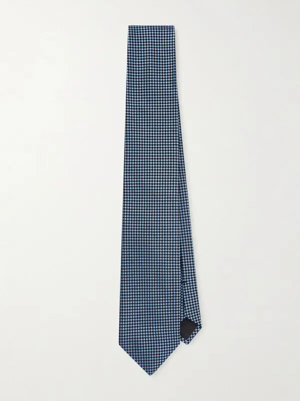 TOM FORD 8cm Checked Silk Tie - Multi
