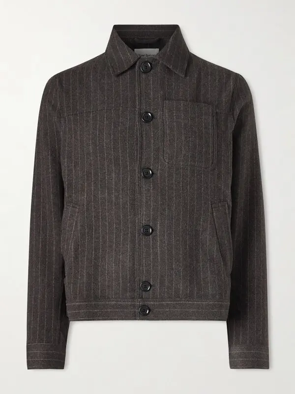 Oliver Spencer Buffalo Striped Wool-blend Jacket