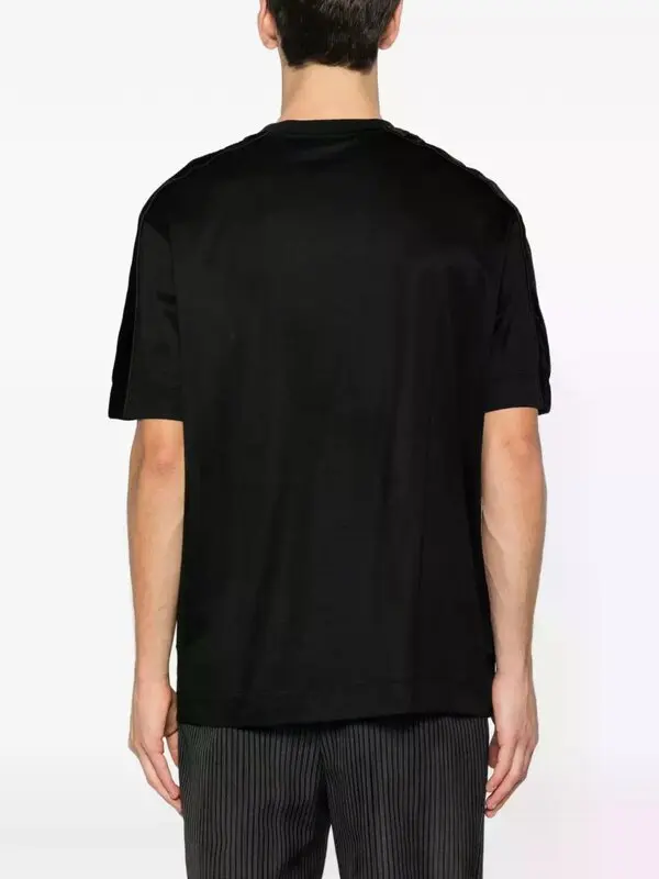 Emporio Armani Velvet-panel T-shirt