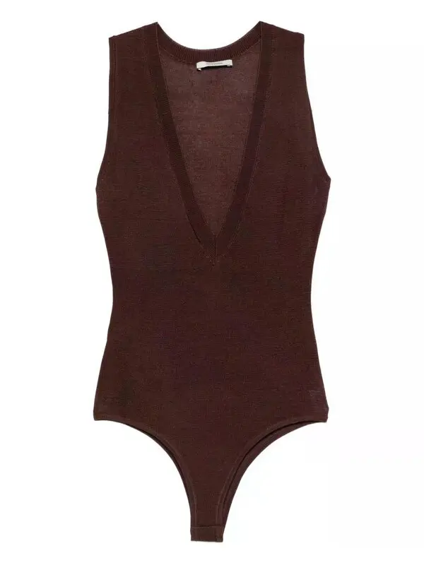 ENTIRE STUDIOS V-neck Bodysuit