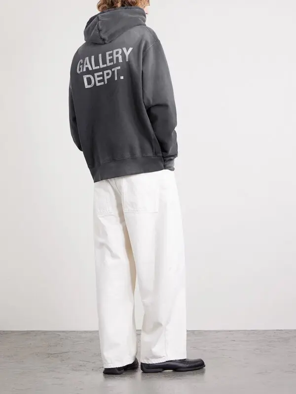 GALLERY DEPT. Logo-print Paint-splattered Hoodie