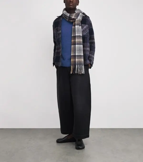 WAX LONDON Wool-mohair-blend Wilde Sweater - Blue