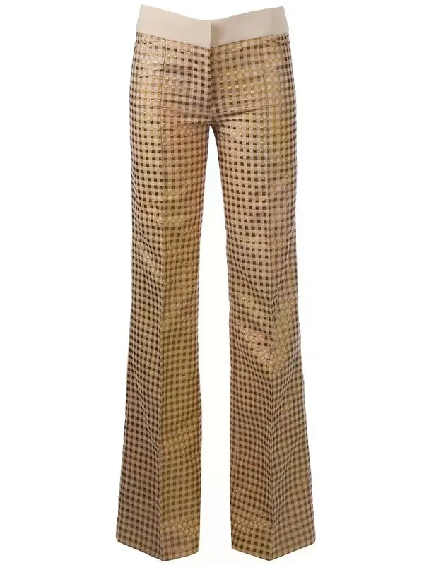 Giles Flared Cotton Blend Trousers