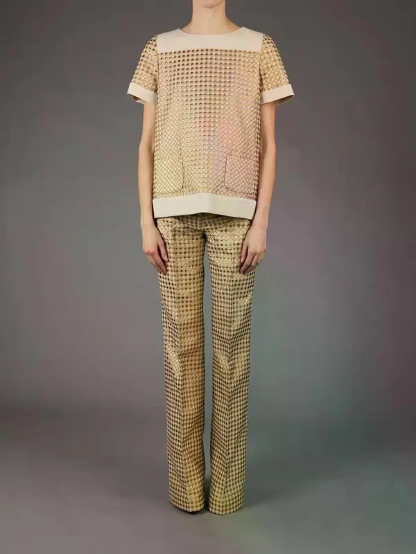Giles Flared Cotton Blend Trousers